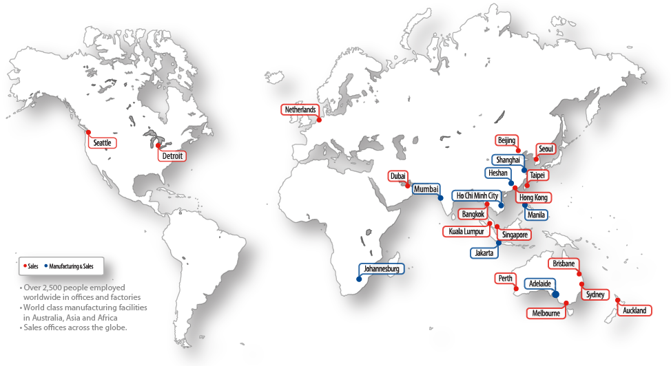 Our Global Network | Detpak